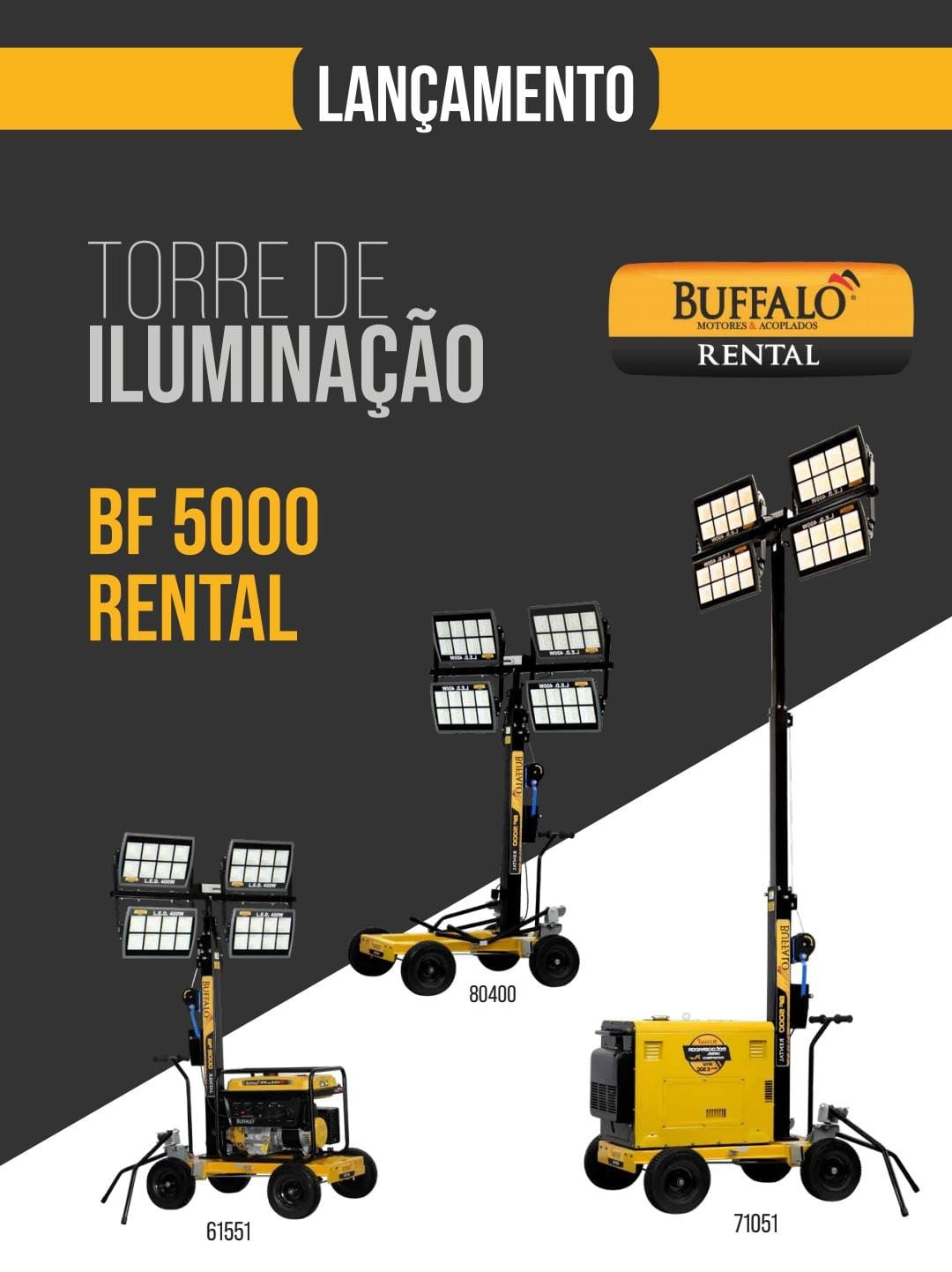 TORRE ILUMINACAO BF 5000 D RENTAL