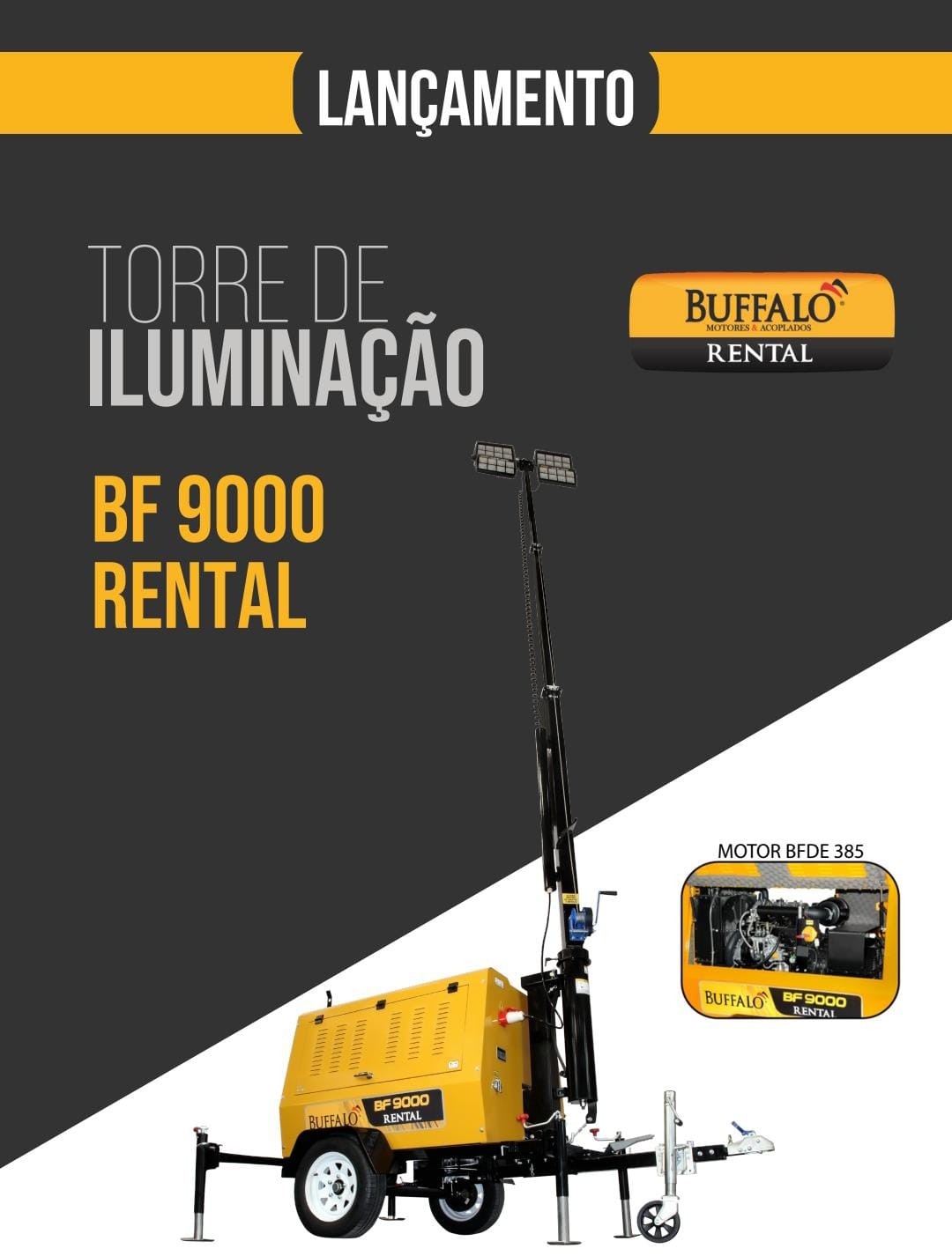 TORRE ILUMINACAO BF 9000 RENTAL